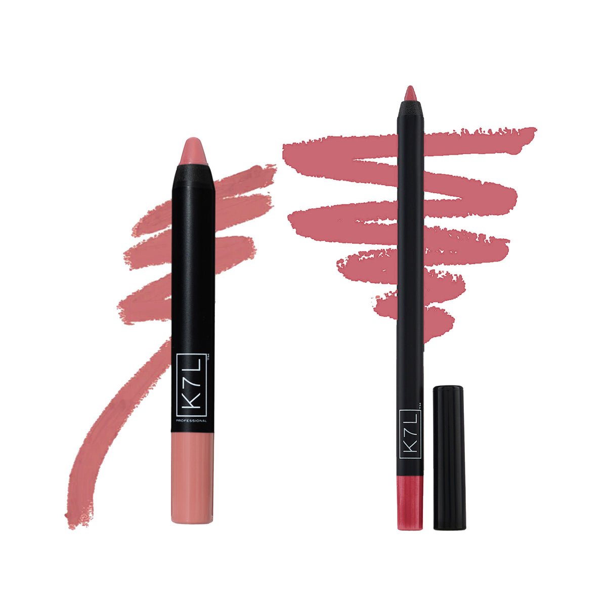 DUSTY MATTE PINK LIP COMBO – K7L Cosmetics